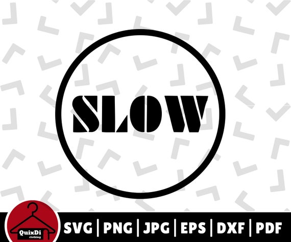 Slow Down Clipart Black And White