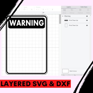 Blank Warning Sign SVG Files, Keep Out Svg, Stay Out, Caution ...