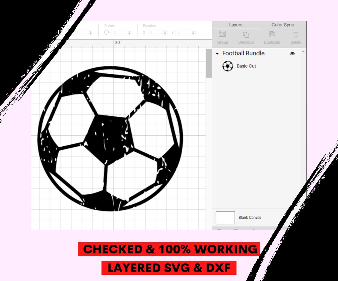 Grunge Soccer Ball SVG Soccer Ball Vector File Distressed | Etsy