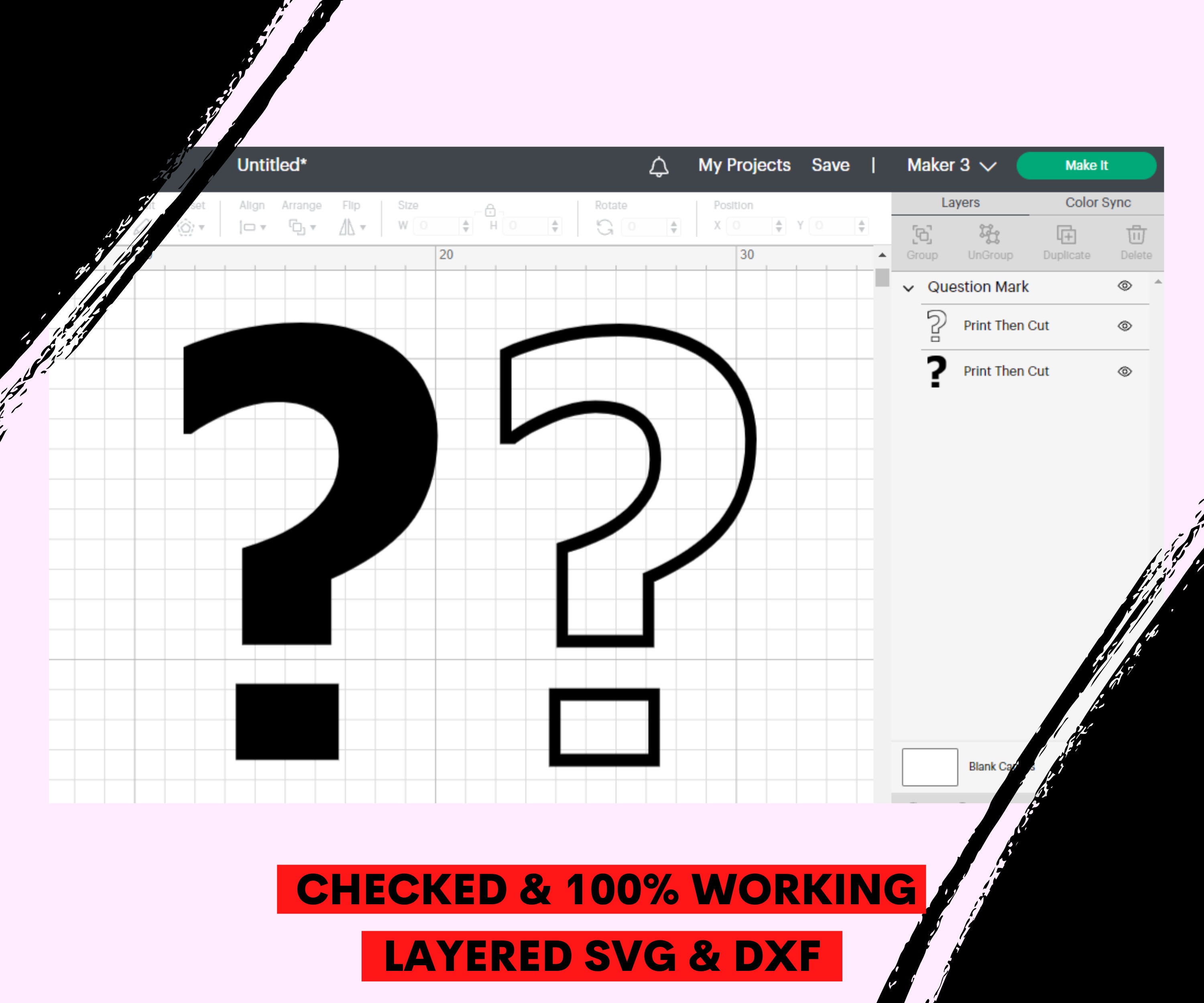 Question Mark Svg Question Mark Clipart Cnc File Silhouette - Etsy