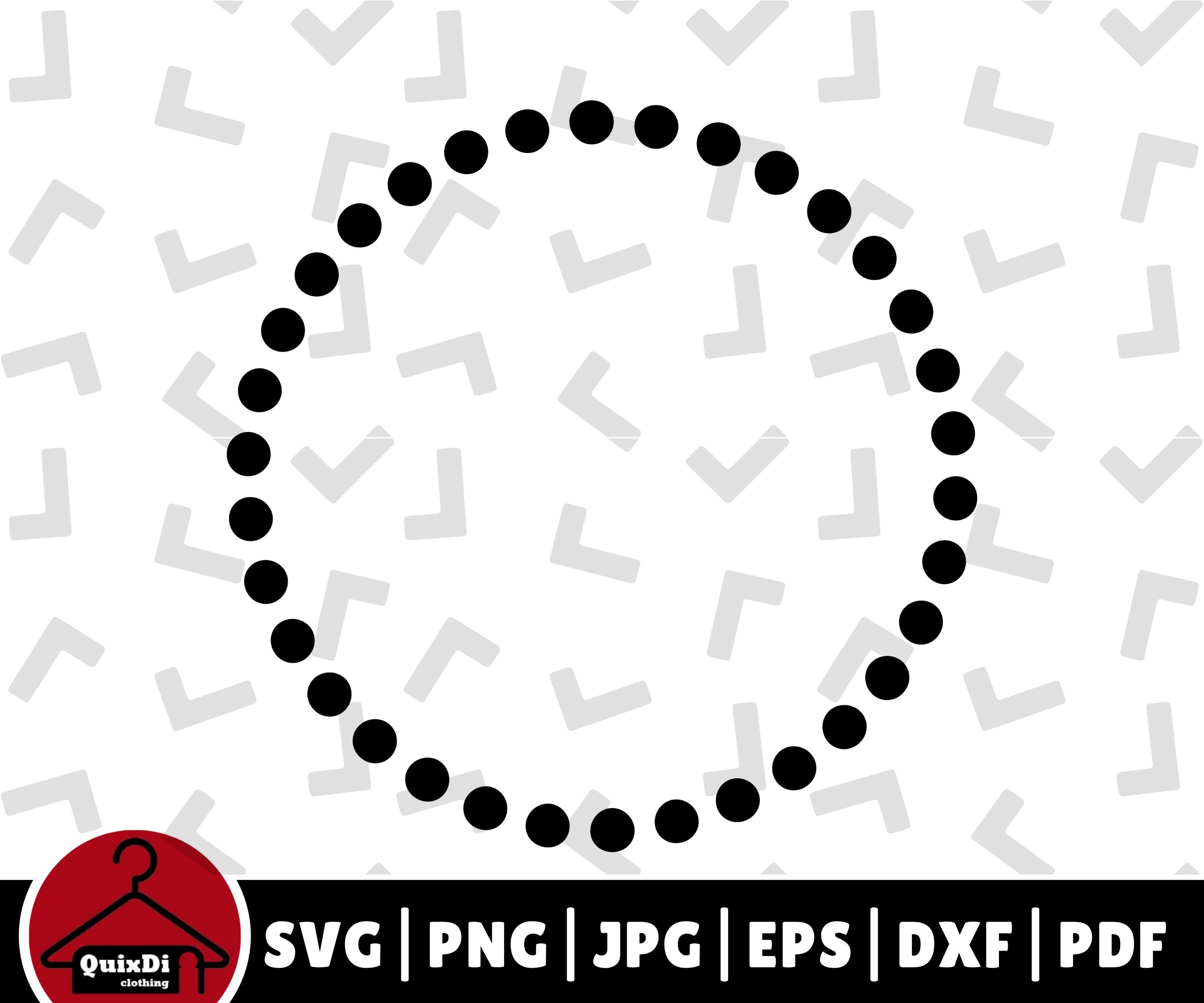 Dotted Circle Frame Clip Art