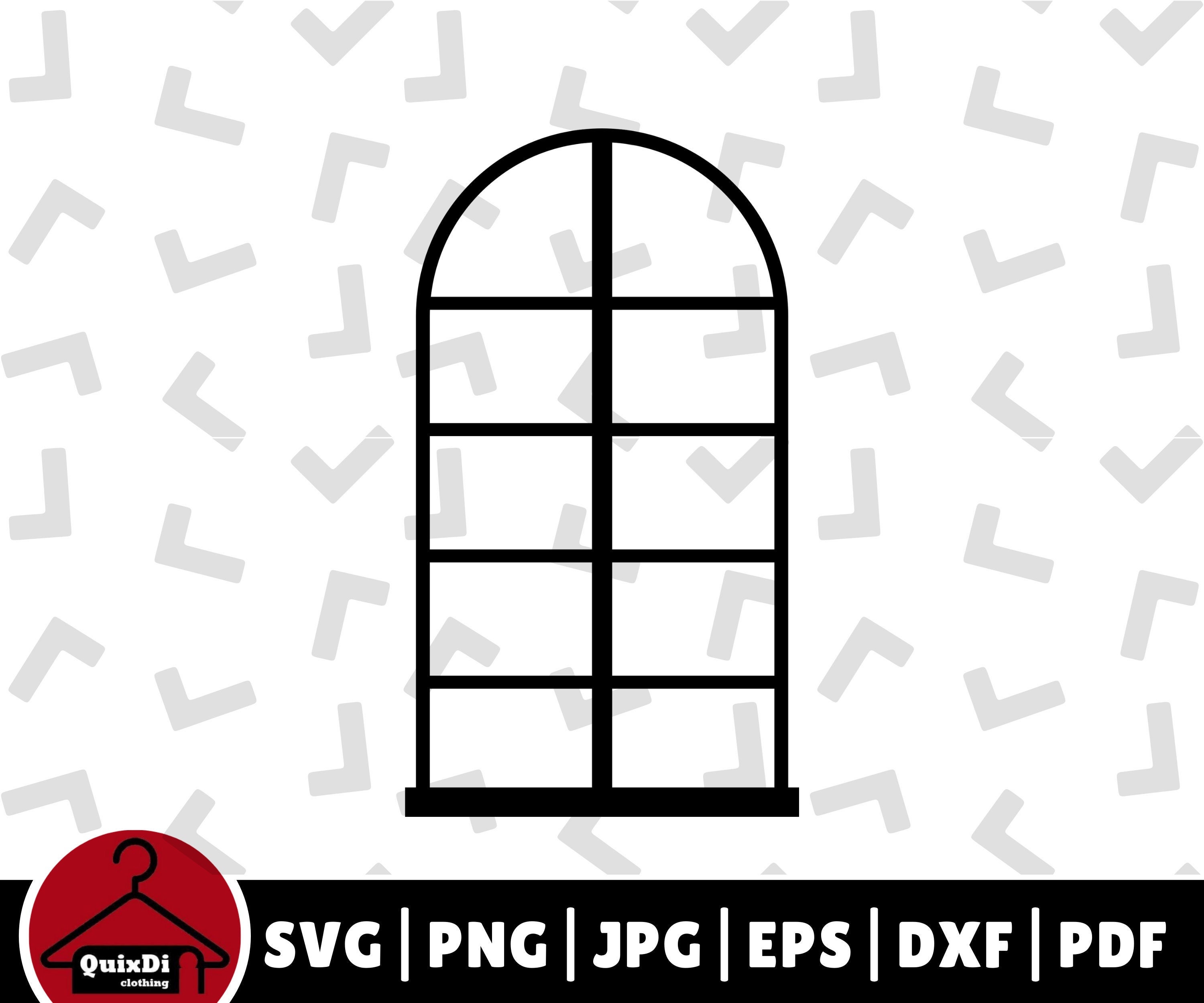Window SVG Window Frame Cutfile Cnc File Silhouette Cricut - Etsy