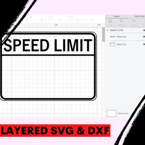Blank Speed Limit SVG, Speed Limit Clipart, Road Sign SVG, Road Speed ...