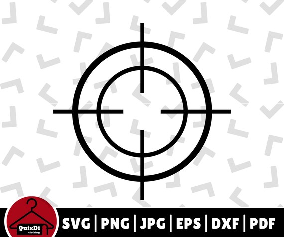Target Aim SVG Bullseye Vector File Silhouette Cricut - Etsy