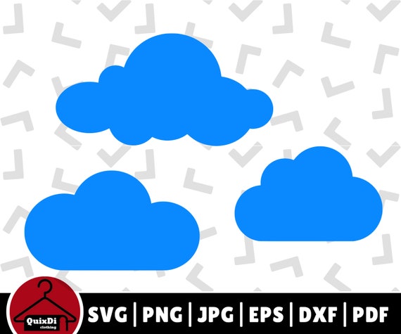 Cloud Svg Weather Cloud Clipart Sky Transparent Png | Etsy