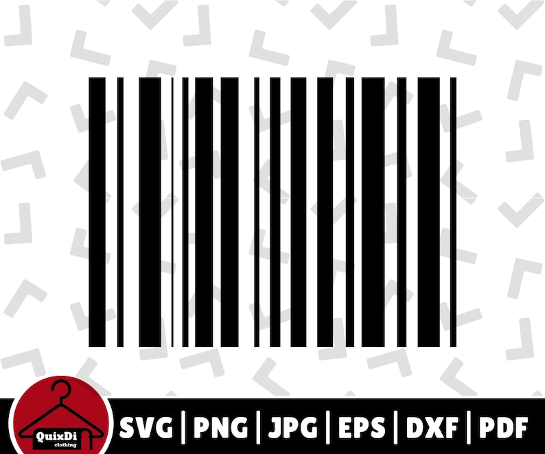 Barcode Svg Barcode Vector File Silhouette Cricut Instant - Etsy