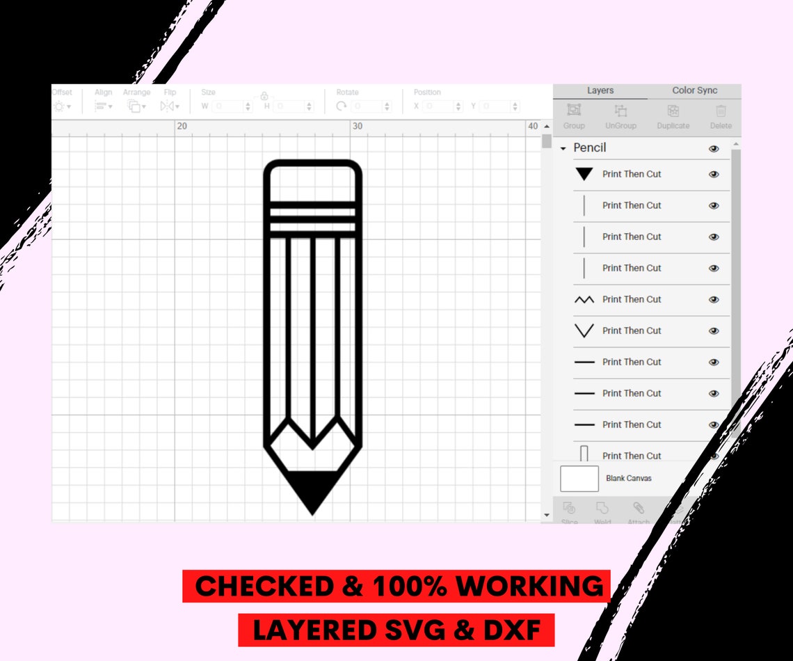 Layered Pencil Outline SVG School Teacher Clipart Silhouette | Etsy