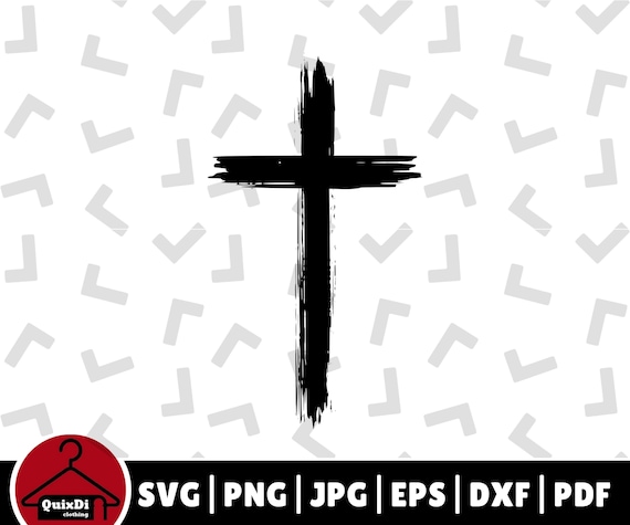 Grunge Cross SVG Solid Rustic Weathered Cross Cut File Cnc - Etsy
