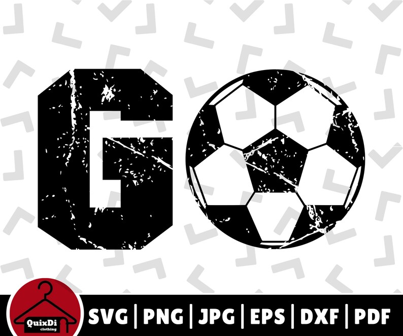 GO Soccer SVG Go Football Clip Art Distressed Grunge Sports - Etsy