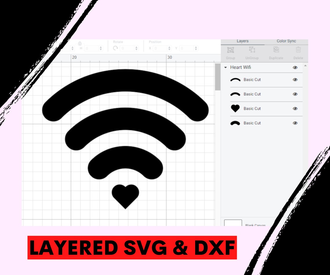 Heart Wifi Sign Svg Wi-Fi Clipart Wireless Internet Sign | Etsy