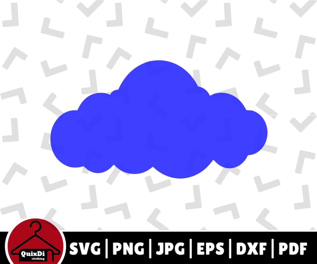 Cloud Svg, Sky Cloud Clip Art Silhouette Cricut Instant Download ...