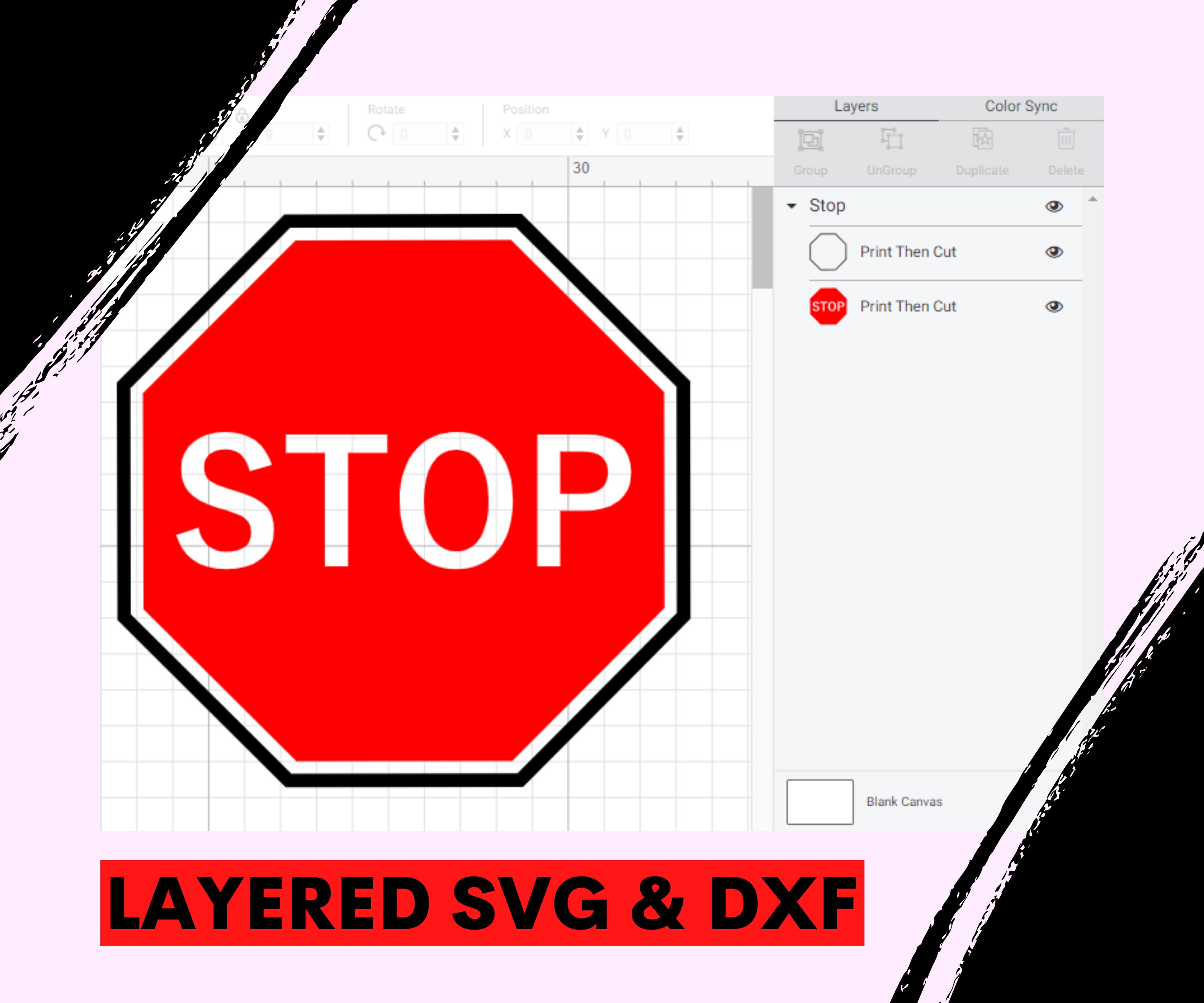 Red Stop Sign Svg Warning Caution Traffic Sign Png - Etsy Canada