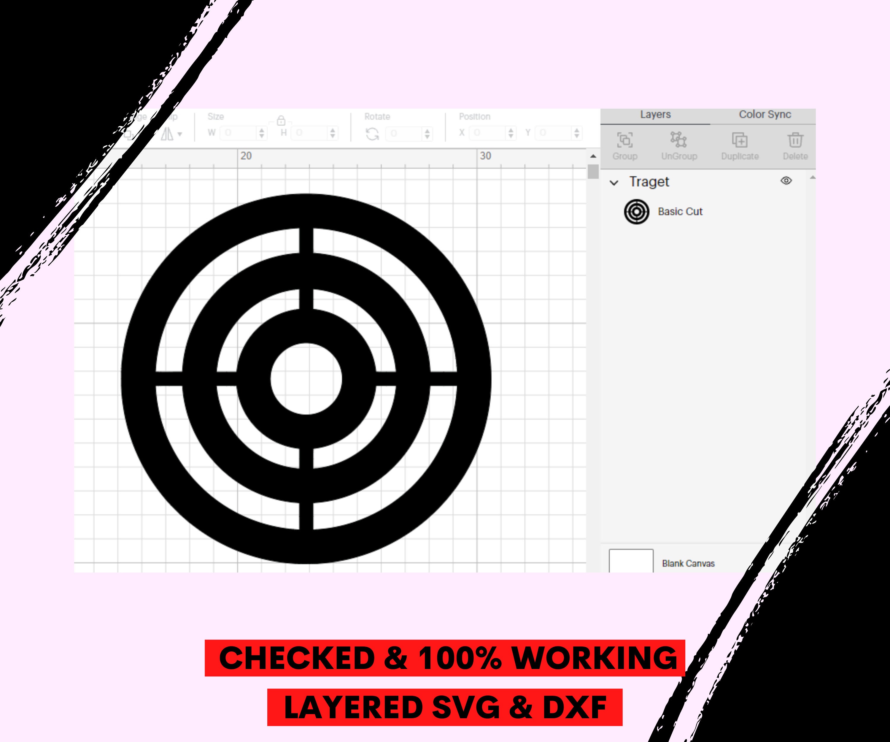 Target SVG File Sniper Scope Bulls Eye Clip Art Hunting - Etsy