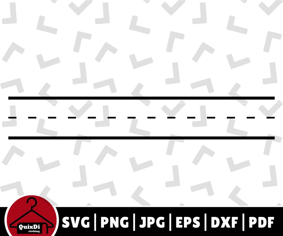 Notebook Paper Lines Svg, Dotted Lines Svg, School Paper Svg Silhouette ...