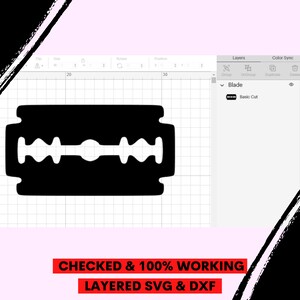 Razor Blade SVG, Shaving Razor Vector File Silhouette - Cricut ...
