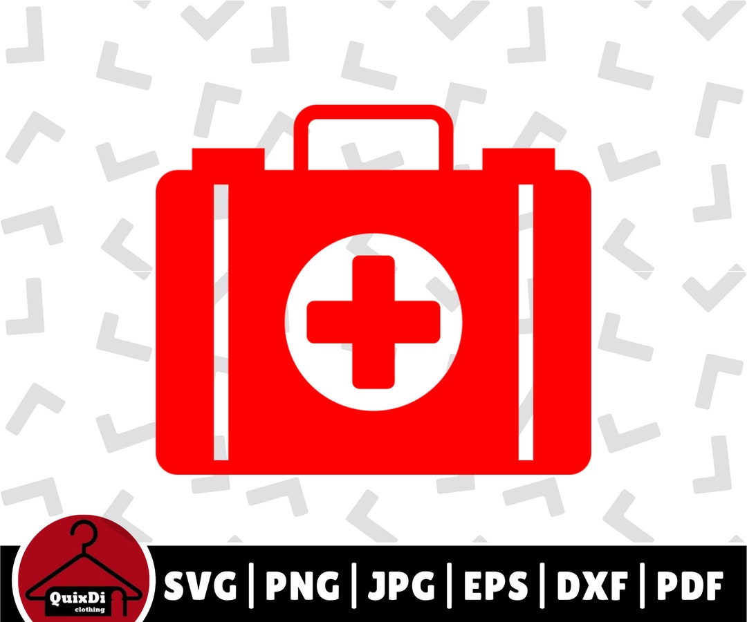 First Aid Kit Svg, Medicine Bag Suitcase Box Healthcare Emergency Kit ...