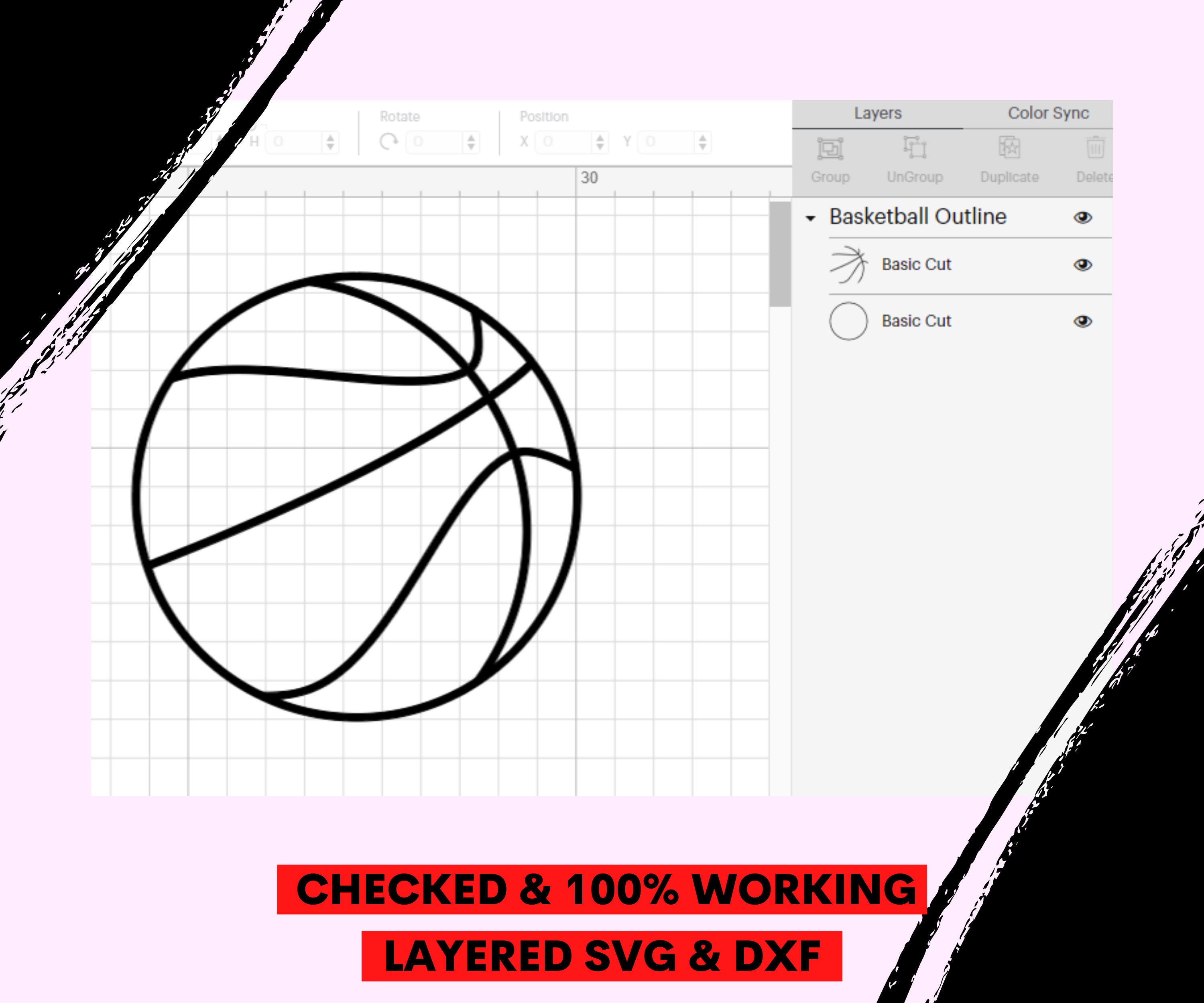 Basketball Outline Svg Silhouette Cricut Sofort Download - Etsy Schweiz
