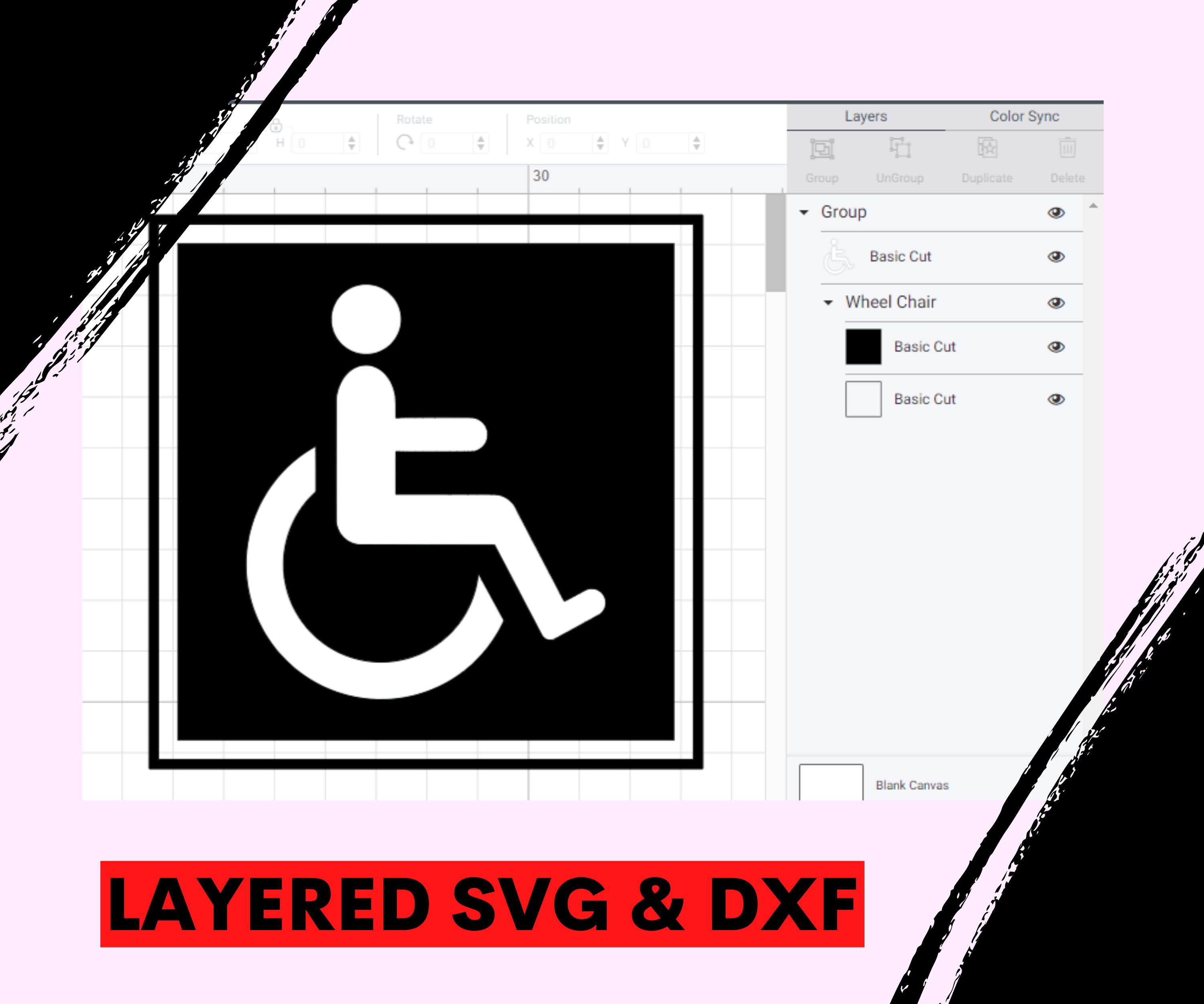 Disabled Person Svg Wheel Chair Clip Art Handicap Symbol SVG - Etsy ...