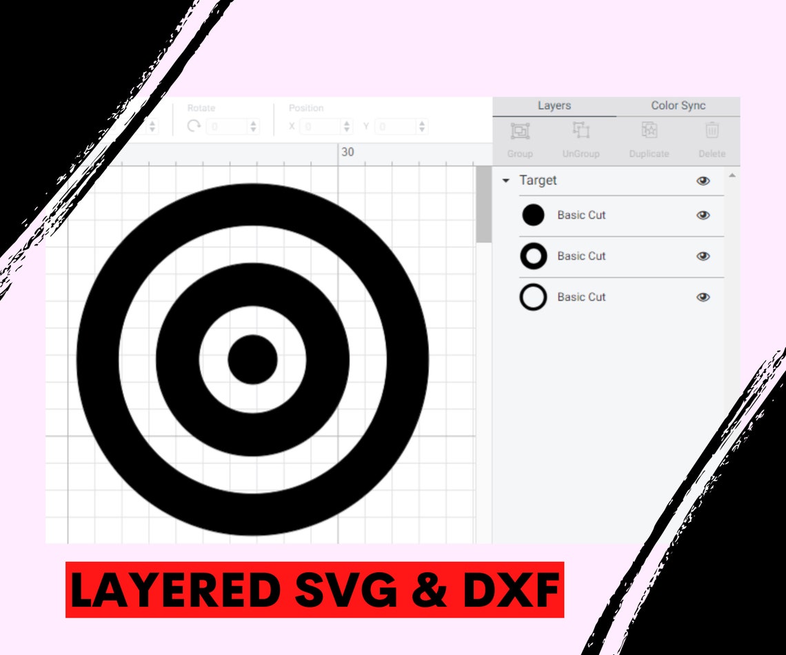 Target SVG Cut File Archery Board Clip Art Multi Circle - Etsy
