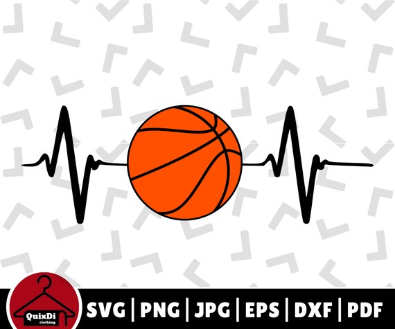 Heartbeat Basketball Svg Basketball Lover Heart Rate Monitor - Etsy