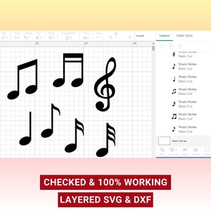 Music Notes SVG Bundle, Musical Notes Symbol Clip Art Cnc File ...