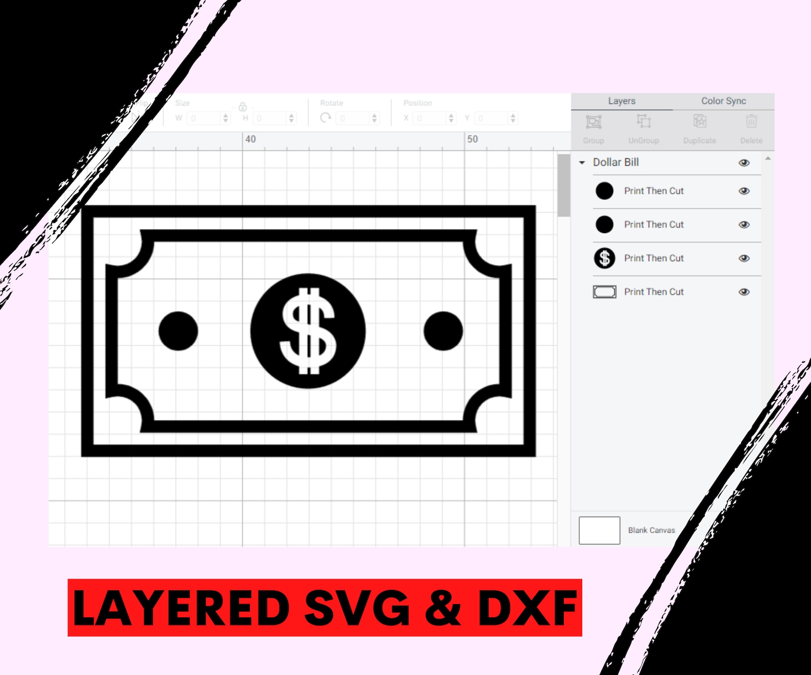 Dollar Bill Outline Svg, Money Dollar Paper Bill Board Games Clip Art ...