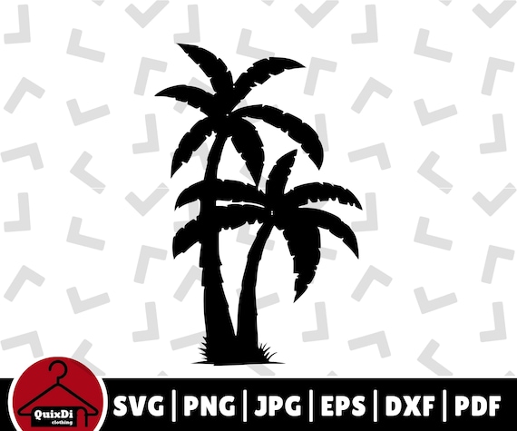 Coconut Tree Svg Palm Tree Clip Art Silhouette Cricut - Etsy