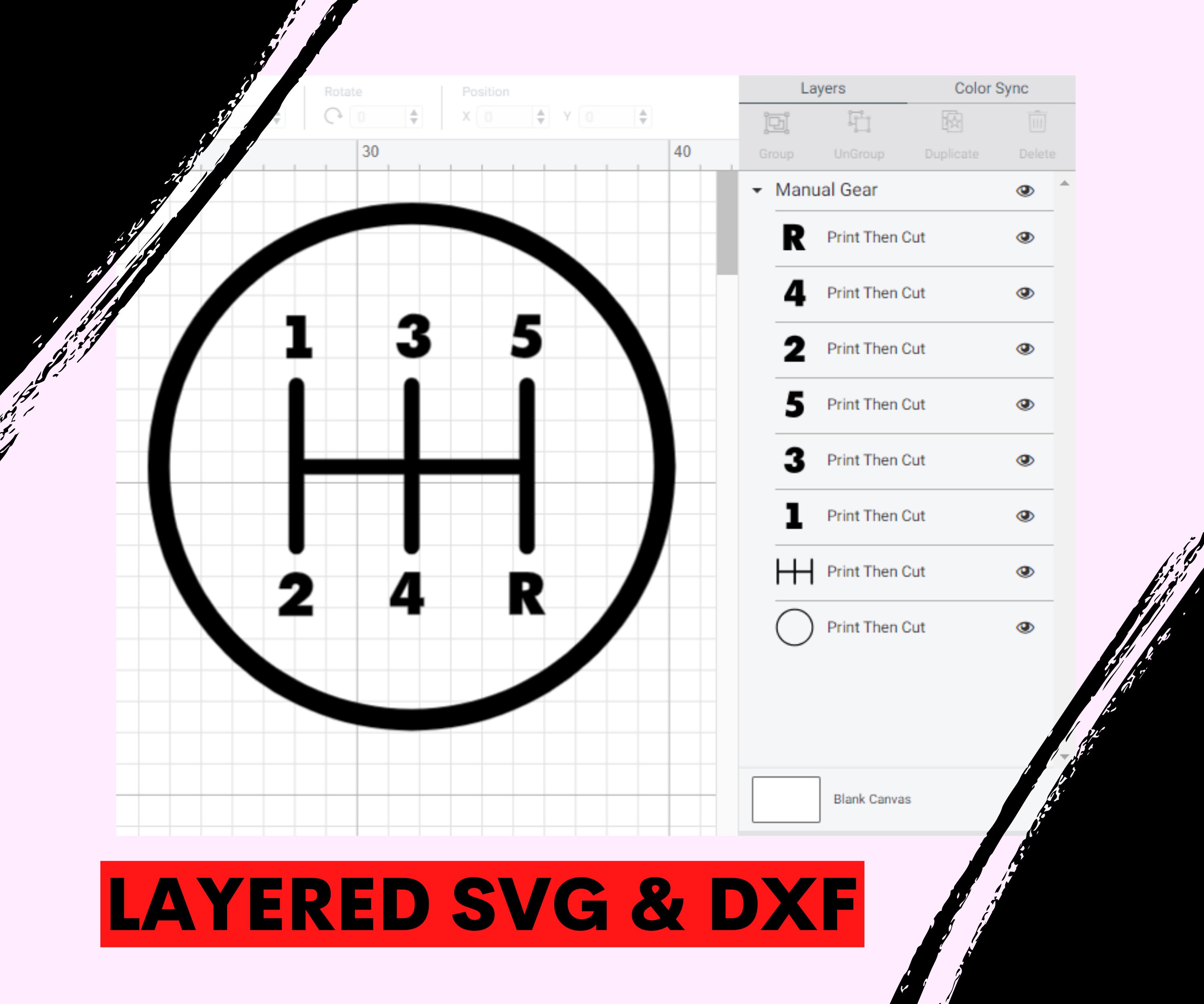 Gear Shifter SVG Dateien Auto / Automobil Clip-Art Stick | Etsy