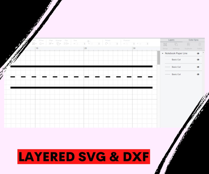 Notebook Paper Lines Svg Dotted Lines Svg School Paper Svg | Etsy