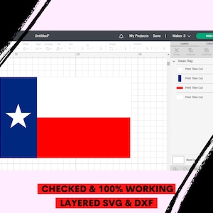Texas Flag SVG, TX Flag Vector Cut File, American State Flag Cnc File ...
