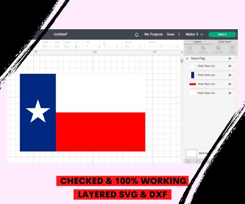 Texas Flag SVG TX Flag Vector Cut File American State Flag - Etsy