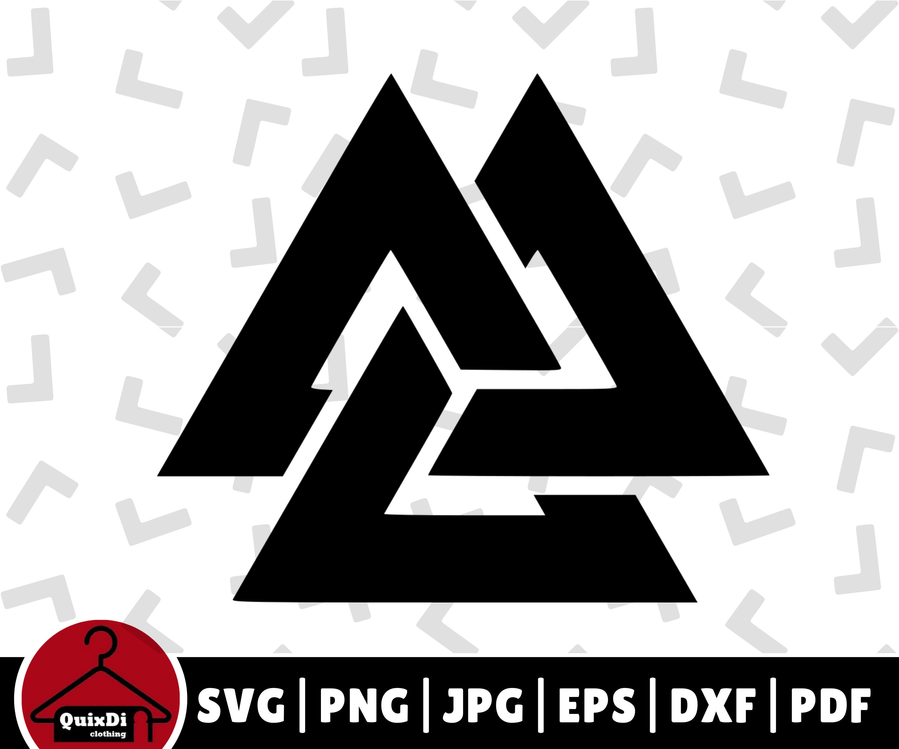 Viking Valknut SVG Nordic Valknut Cut File Viking Ornament - Etsy