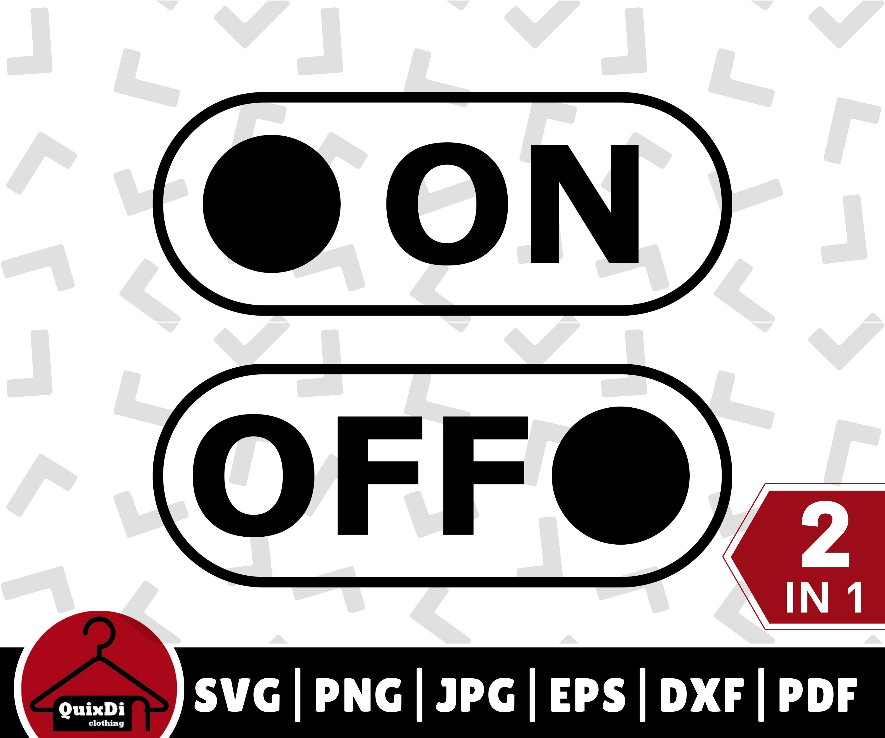On off Switch Svg on off Tumbler Svg Design Clip Art - Etsy