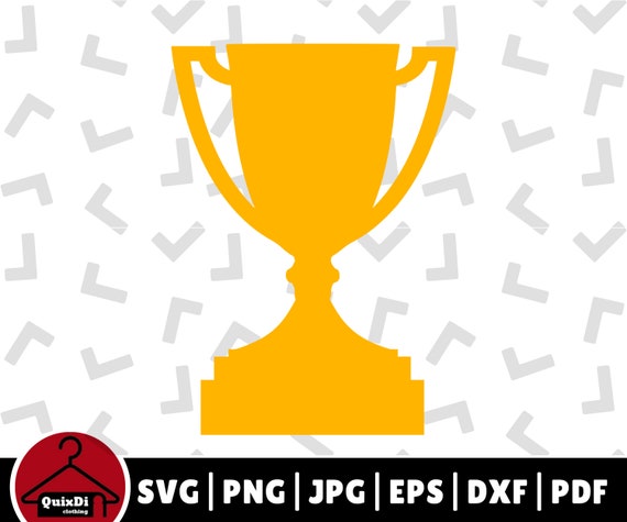 Trophy Svg Champion Cut File Sports Award Clipart Silhouette - Etsy