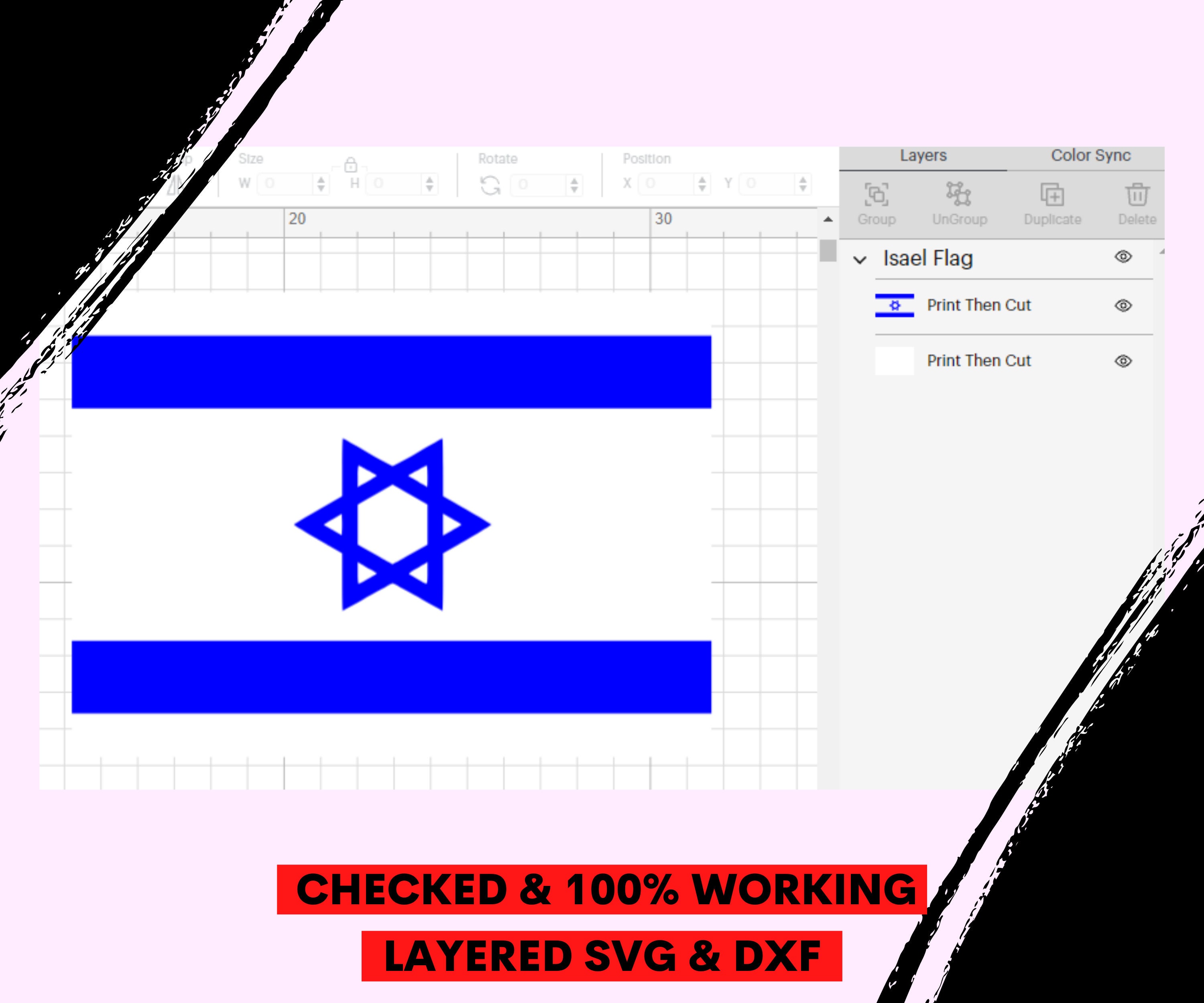 Isael Flag Svg Love Israel PNG Israeli Flag Design Clip Art - Etsy