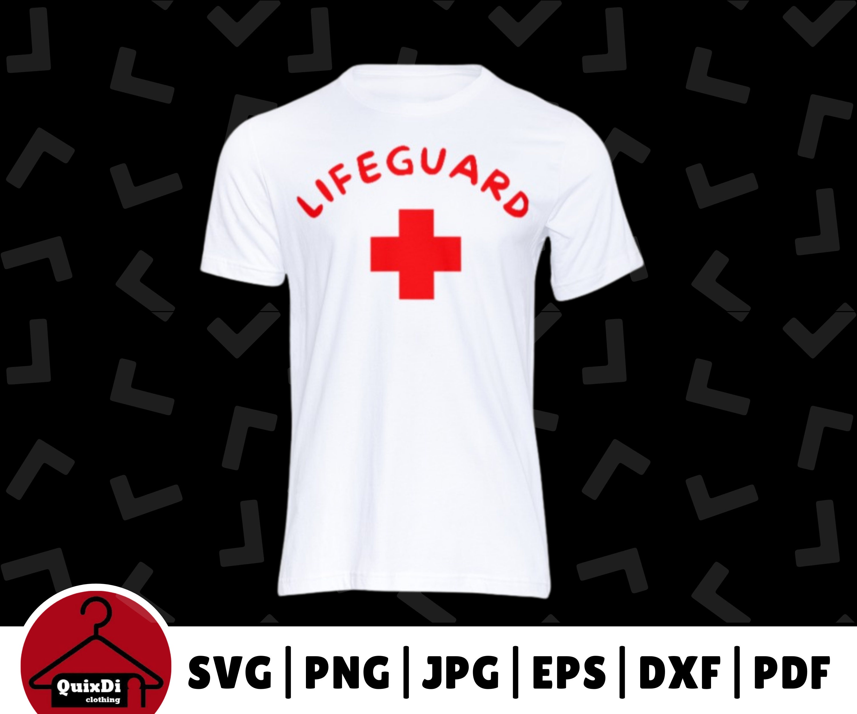 Lifeguard SVG Lifeguard T-shirt Design Red Cross Cnc File - Etsy