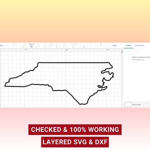 North Carolina State Outline SVG, North Carolina Map Vector File ...