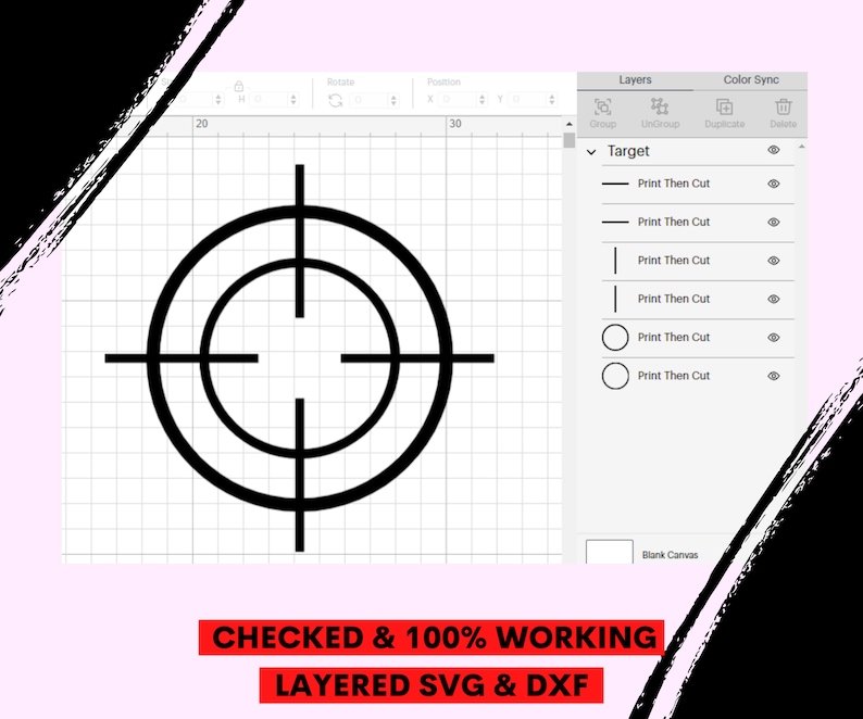 Target Aim SVG Bullseye Vector File Silhouette Cricut - Etsy