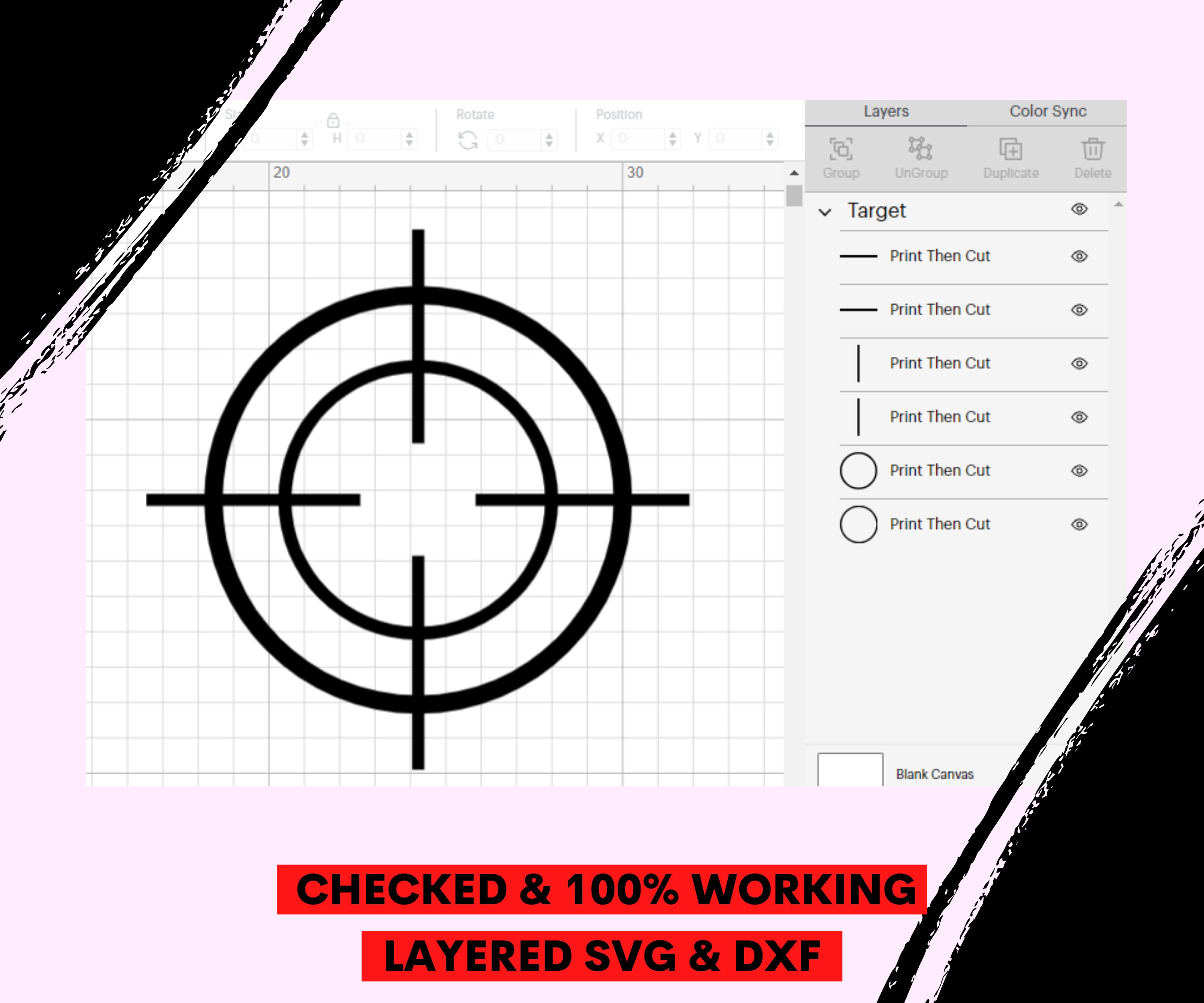 Target Aim SVG Bullseye Vector File Silhouette Cricut - Etsy