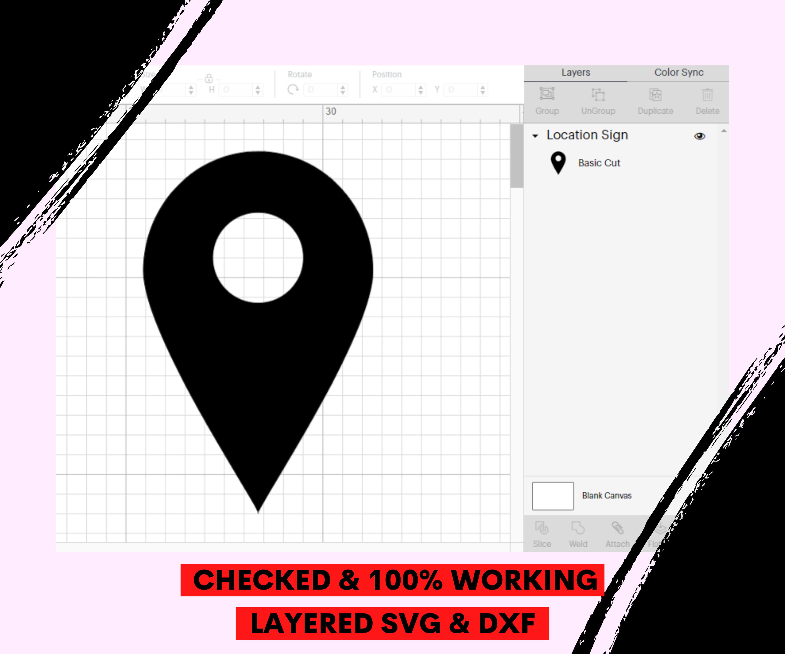 Location Pin SVG Cut File Map Pin PNG Map Point Marker - Etsy