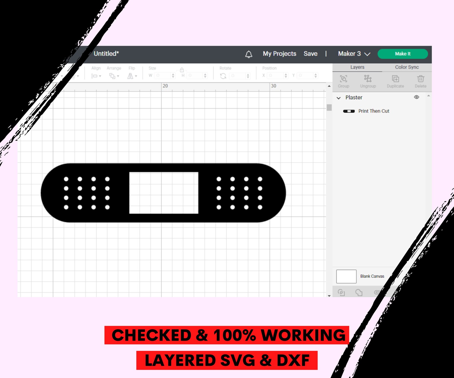 Bandage SVG Cut File Injury Plaster Clipart Cnc File - Etsy