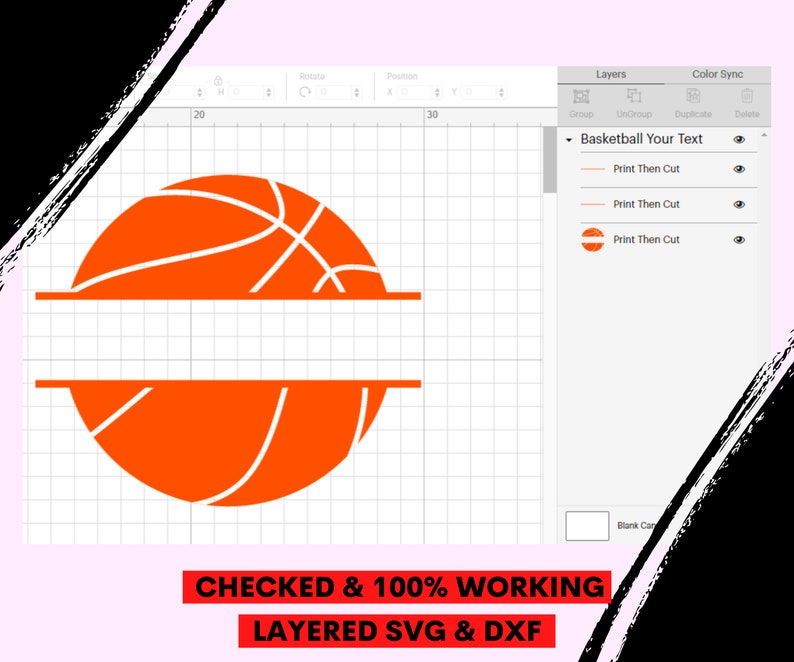 Basketball Split Monogram Svg Basketball Frame Cut File - Etsy