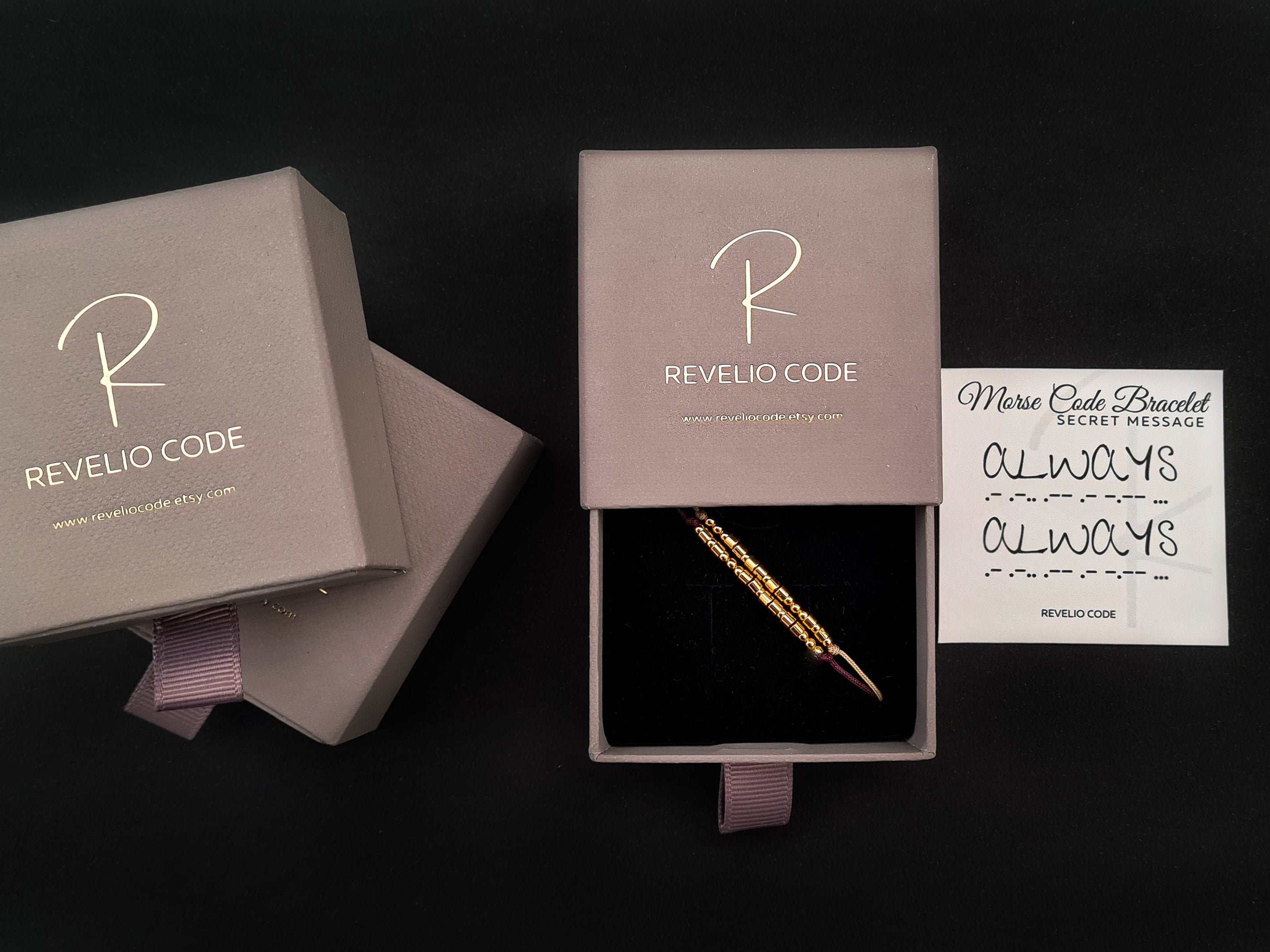 2 Always Morse Code Bracelet Gold Bracelet Always Barcelet - Etsy