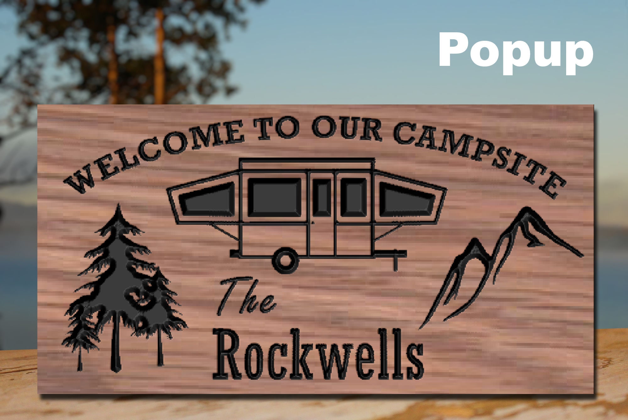 Custom Camping and RV Sign, Campsite Sign, Custom RV Sign, Personalized ...
