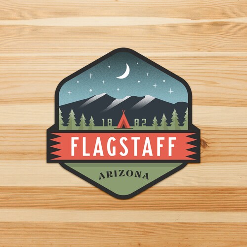 Flagstaff Arizona Vinyl Sticker Mountain Sticker Arizona - Etsy