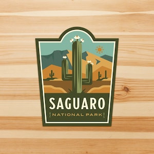 Saguaro National Park Vinyl Sticker - Saguaro National Park Arizona ...