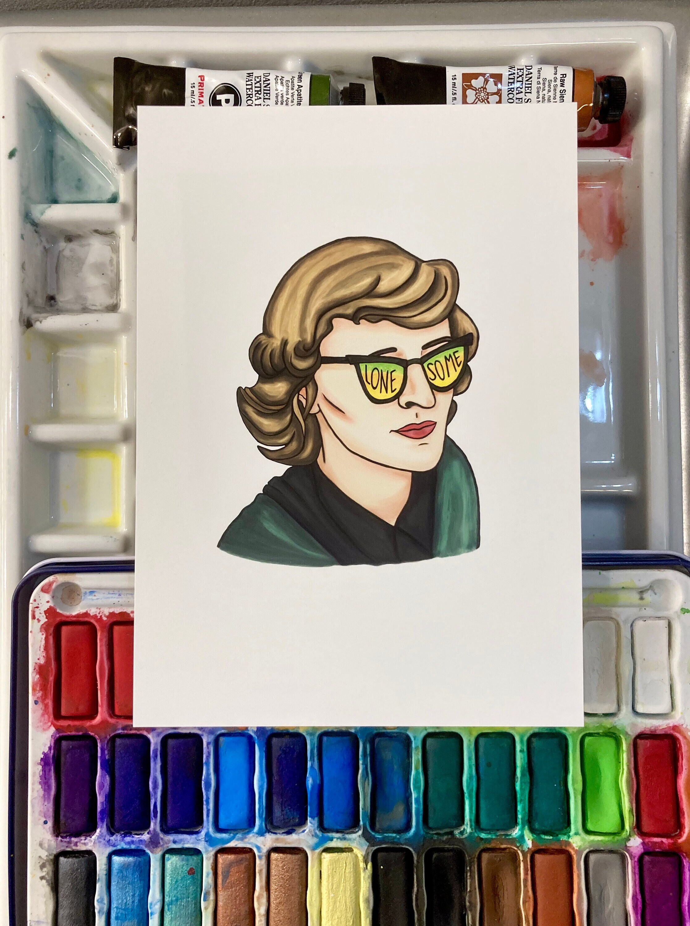 CONNIE CONVERSE PRINT, Connie Converse, Folk Music Stars, Folk Fan Art ...