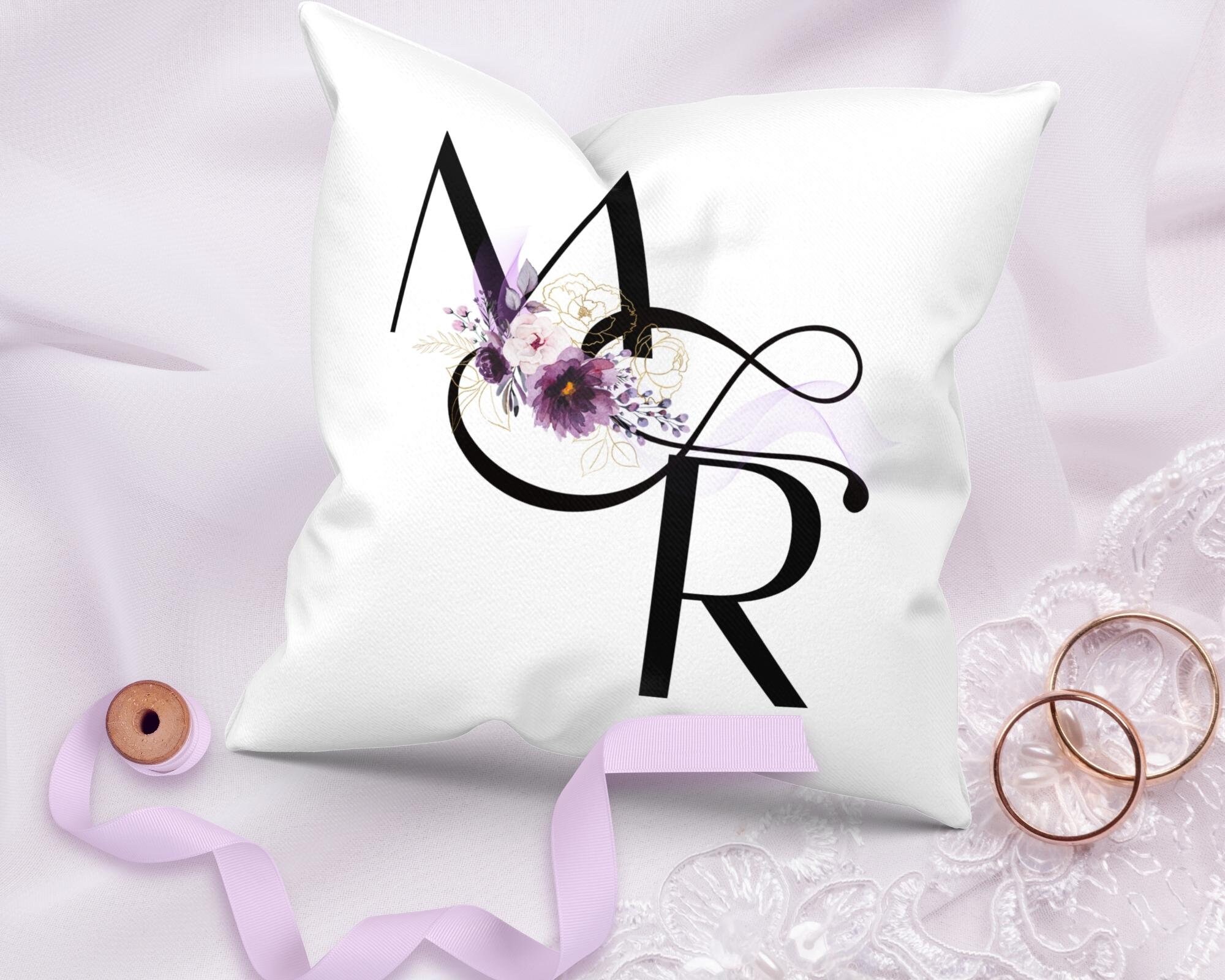 Purple Floral Alphabet Upper Case Initials & Symbols, PNG Alphabet ...