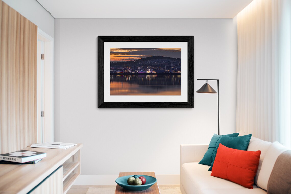 Dundee Waterfront Sunset Reflection, Scottish Fine Art Photo Print - Etsy