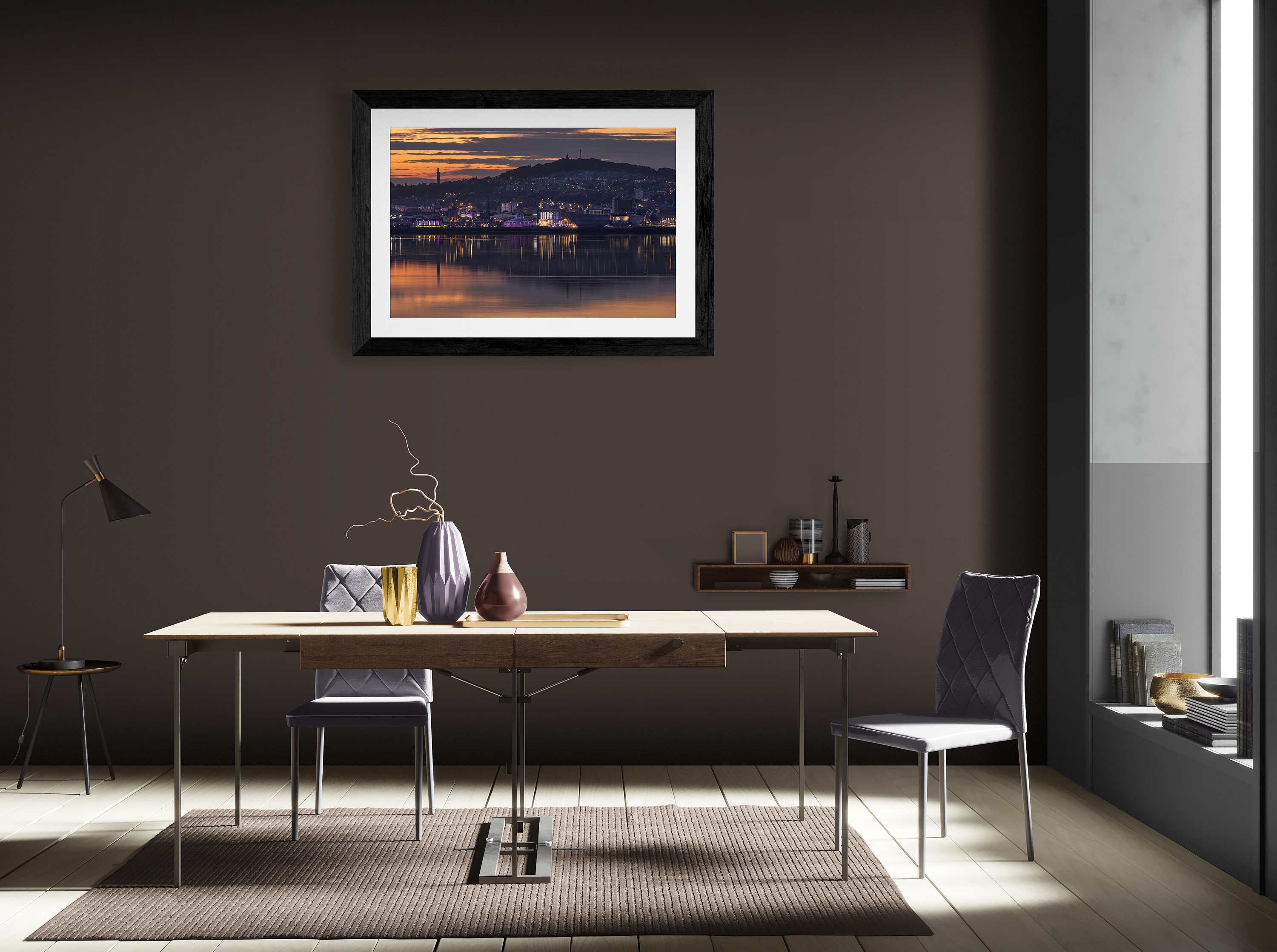 Dundee Waterfront Sunset Reflection, Scottish Fine Art Photo Print - Etsy